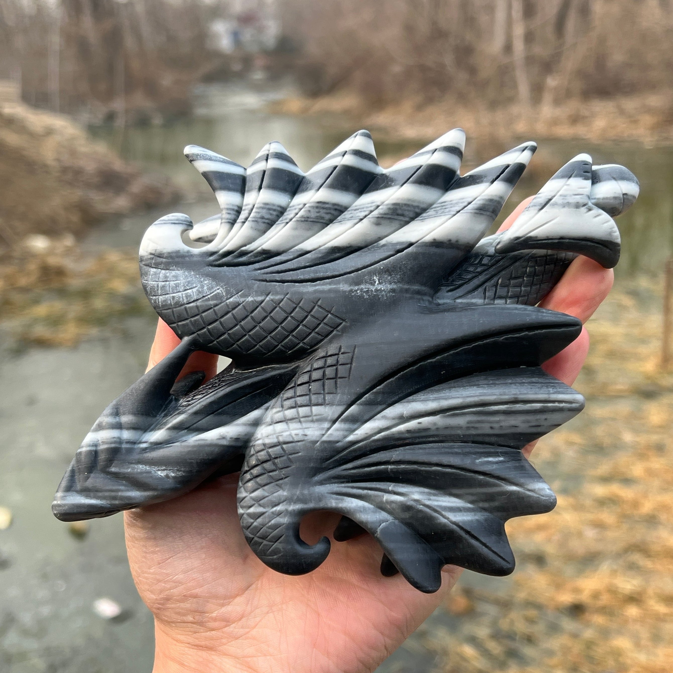 TaiJi Jasper Dragon #DK209 – KiKi Crystal