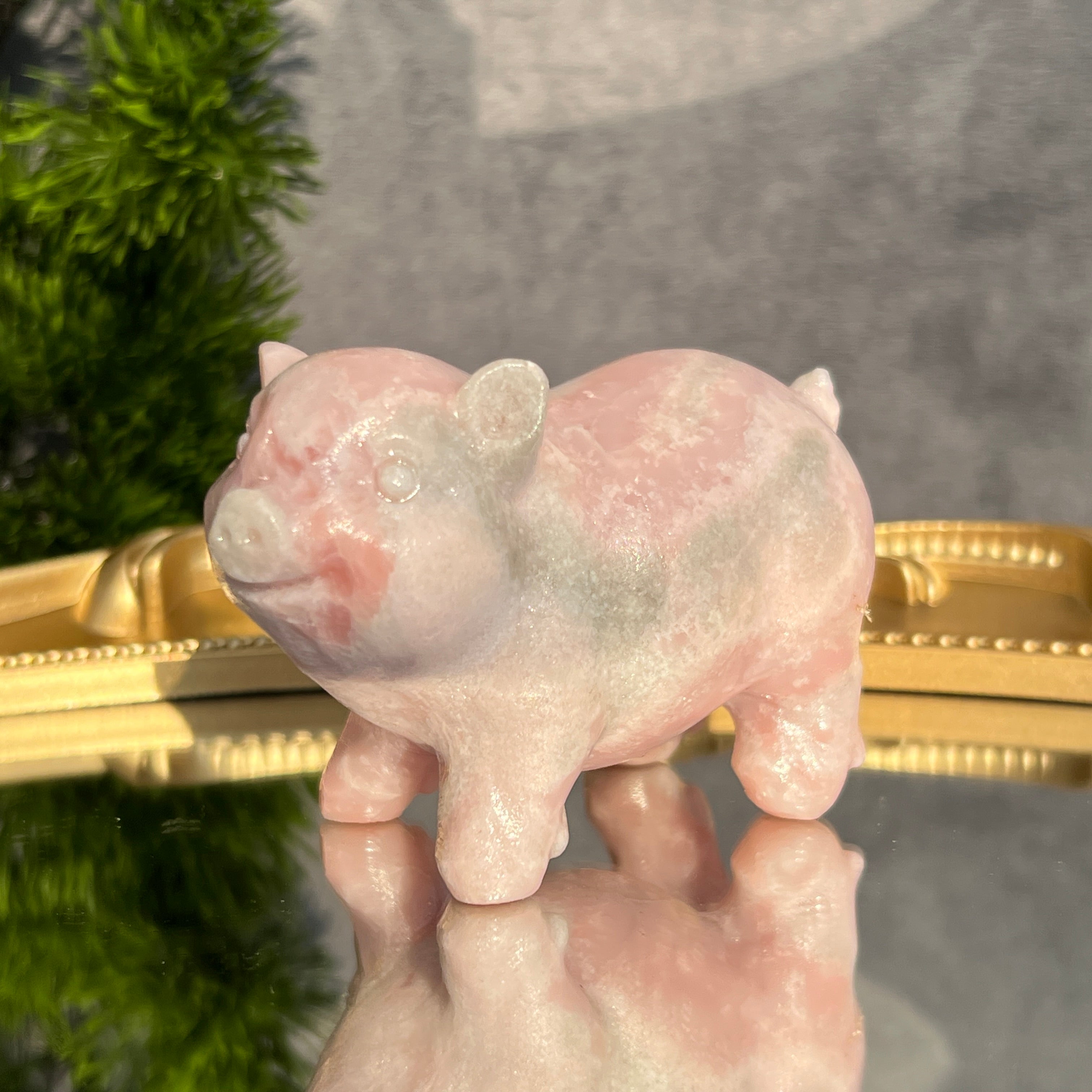 Pink Opal Pig – KiKi Crystal