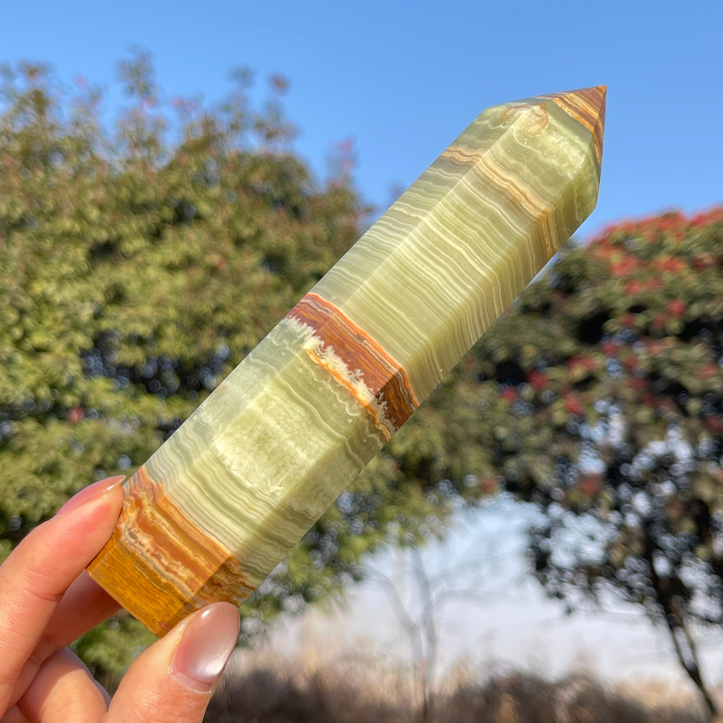 Natural Afghanistan Jade Point – KiKi Crystal