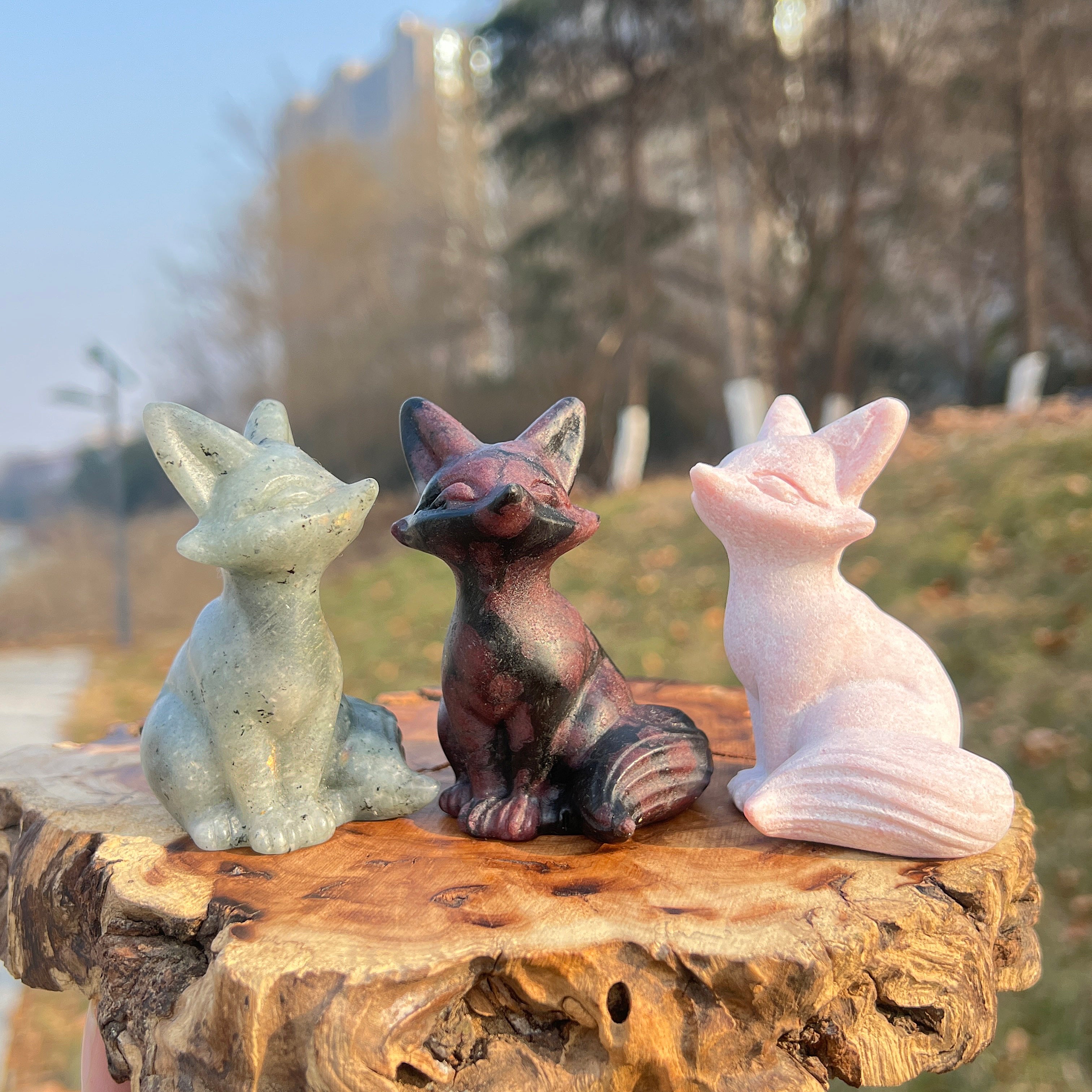 Natural Crystal Carving Fox – KiKi Crystal
