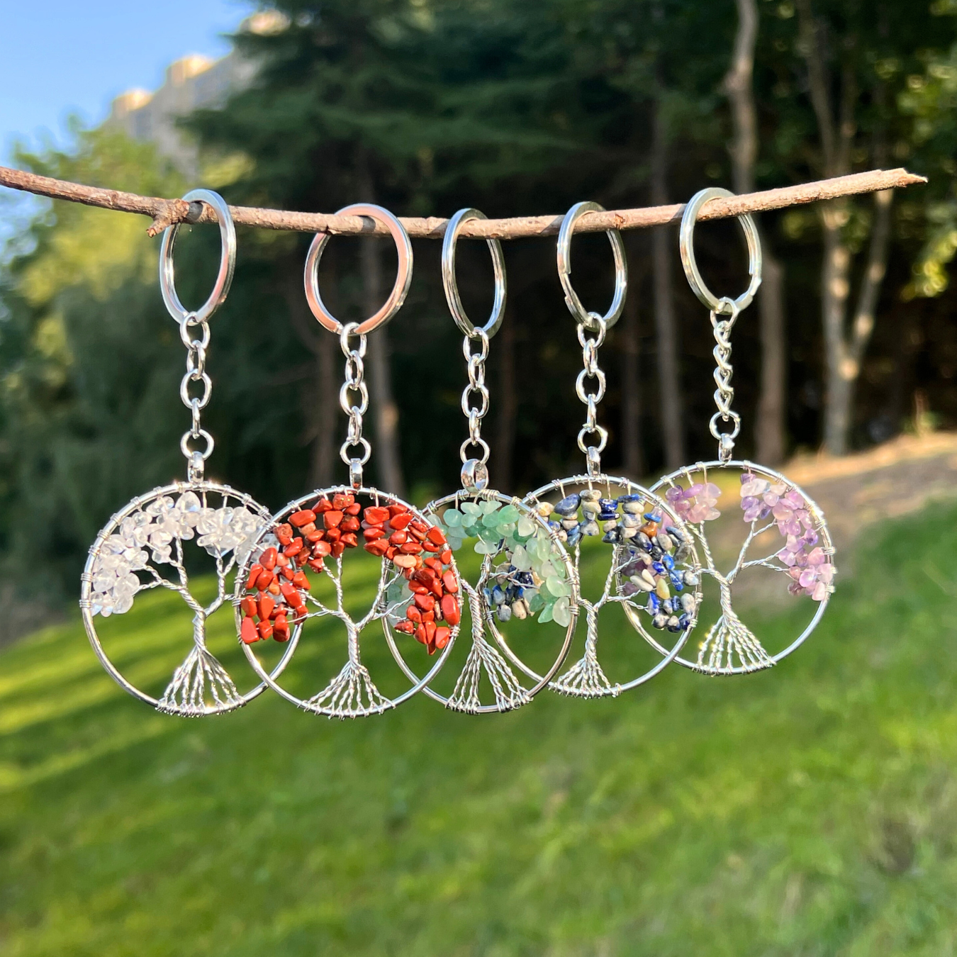 Hand Made, Tree of Life Hanging Ornaments – KiKi Crystal