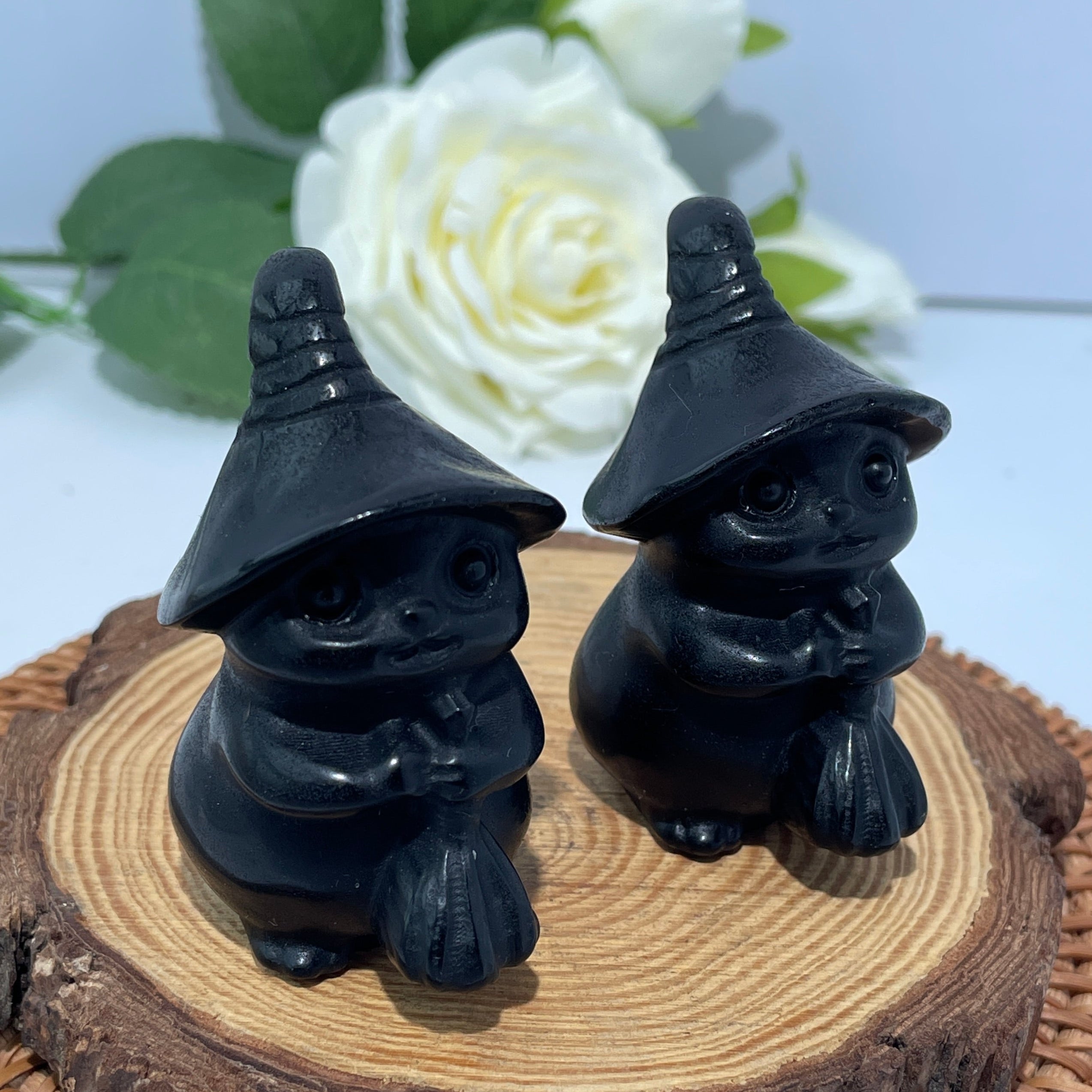 Black Obsidian Broom Cat - Pre Sale – KiKi Crystal